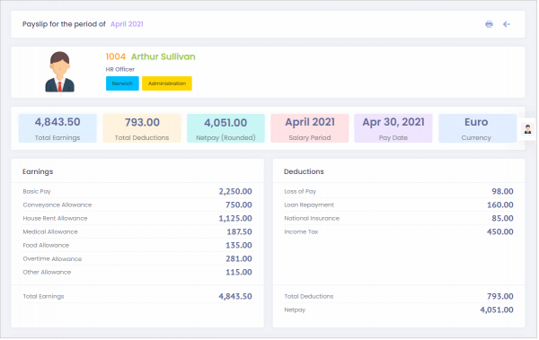 How to check my payslips online? - Lenvica HRMS