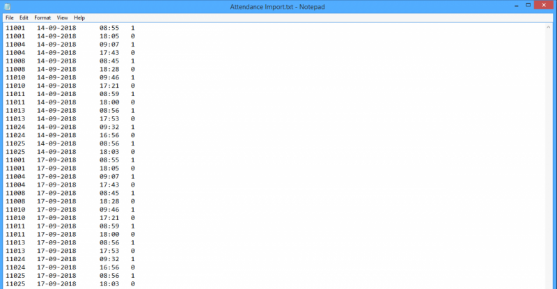 How to import device data from a text file (Device Mapping) - Lenvica HRMS