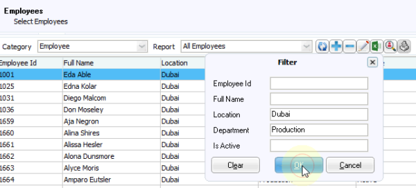 Employee wise Multi-Shift Work Schedule - Lenvica HRMS