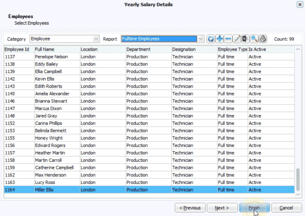 Yearly Salary Details and Summary - Lenvica HRMS