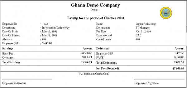 Pay As You Earn (PAYE) - Ghana Revenue Authority (GRA) - Lenvica HRMS