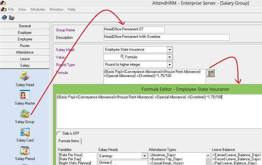 Employee State Insurance(ESI) deduction - Lenvica HRMS